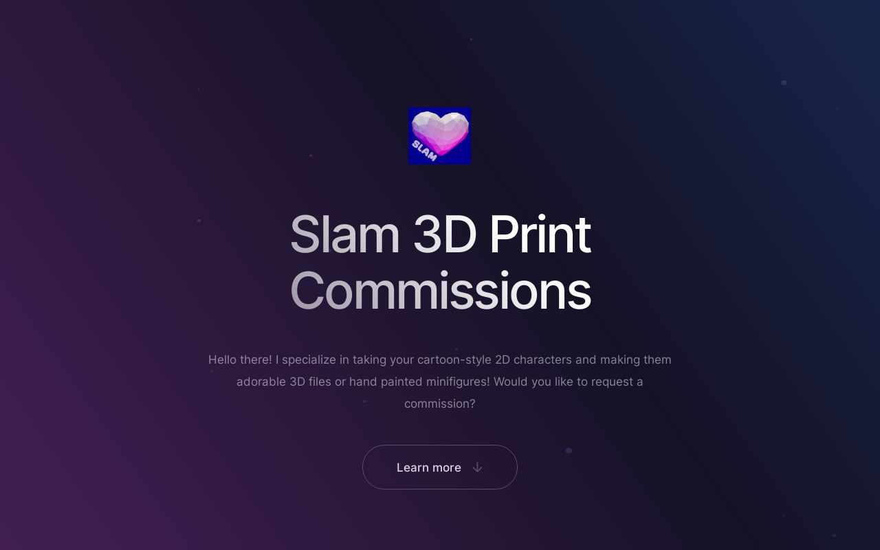Slam 3D Print Commission Requests
